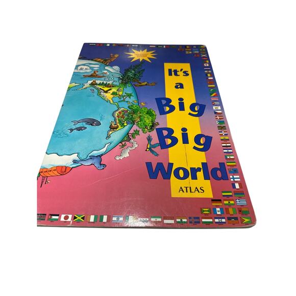 Brierly | Other | Its A Big Big World Atlas For Kids And Adults 23x6 Geography Book 1991 | Poshmark